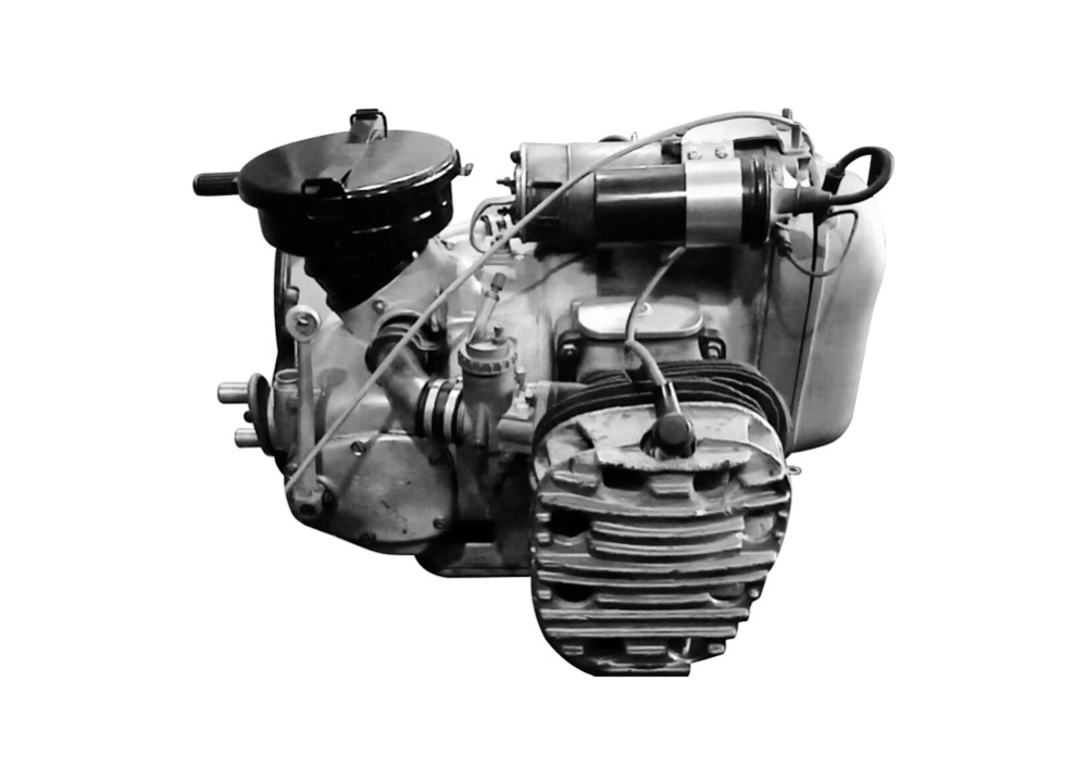 CJ750 Engine with gearbox complete assembly M1 6Volt SV Flat HeadEngine ...